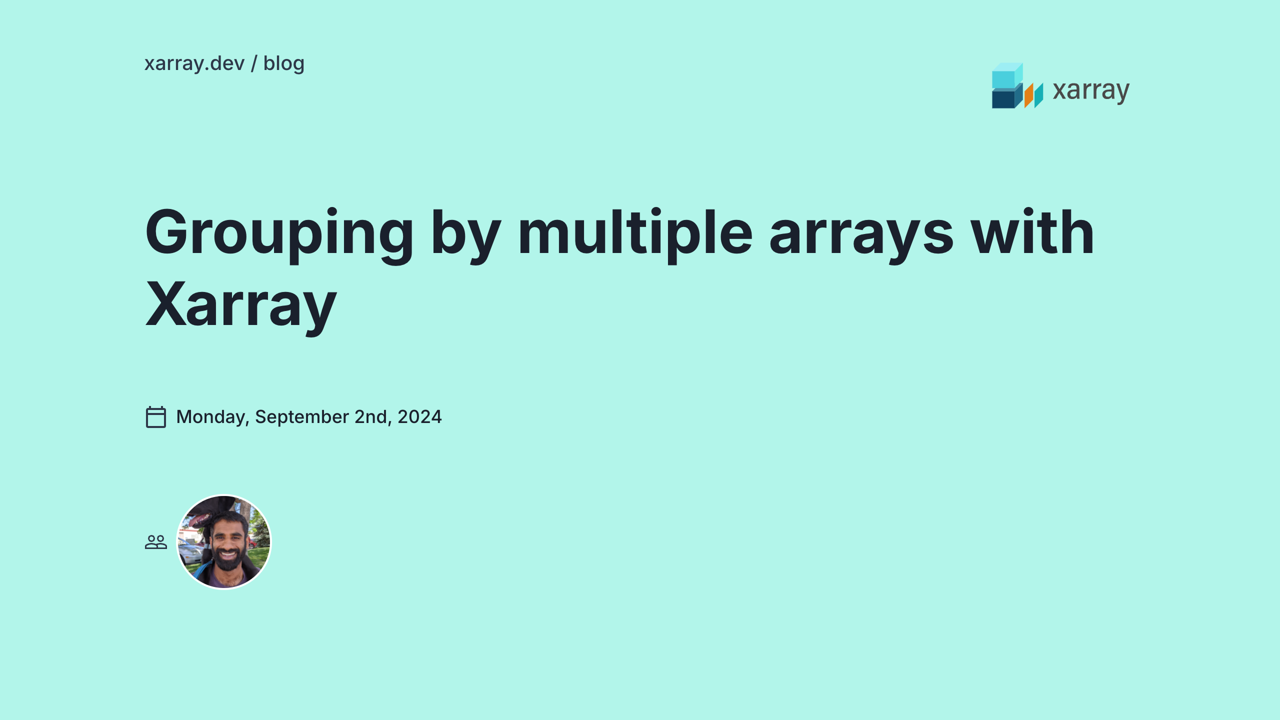 Grouping by multiple arrays with Xarray